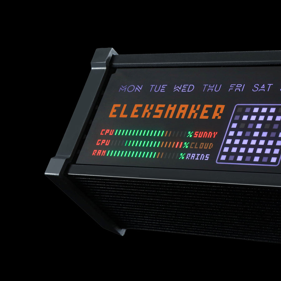 Atomic Voyage Smart Clock with VU Meter And PC Data Monitor