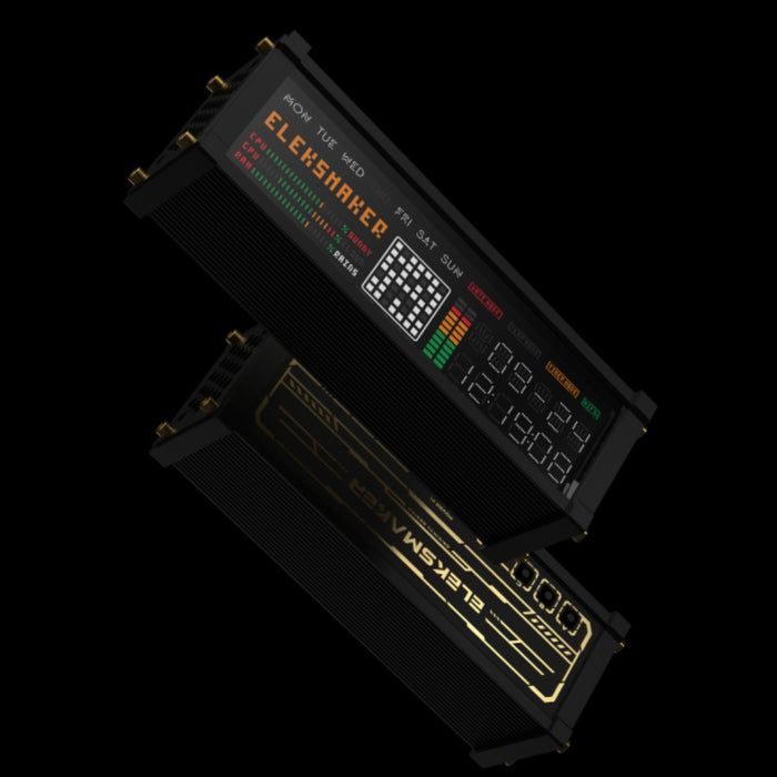 Atomic Voyage Smart Clock with VU Meter And PC Data Monitor