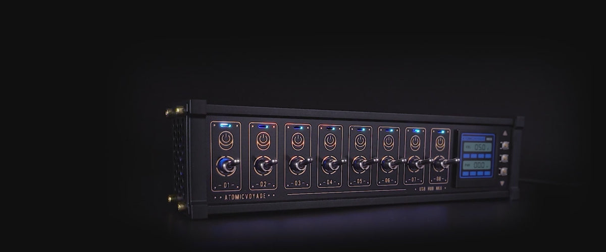 Atomic Voyage NK6 - 8-Port USB Data Hub with Individual LED Power ...