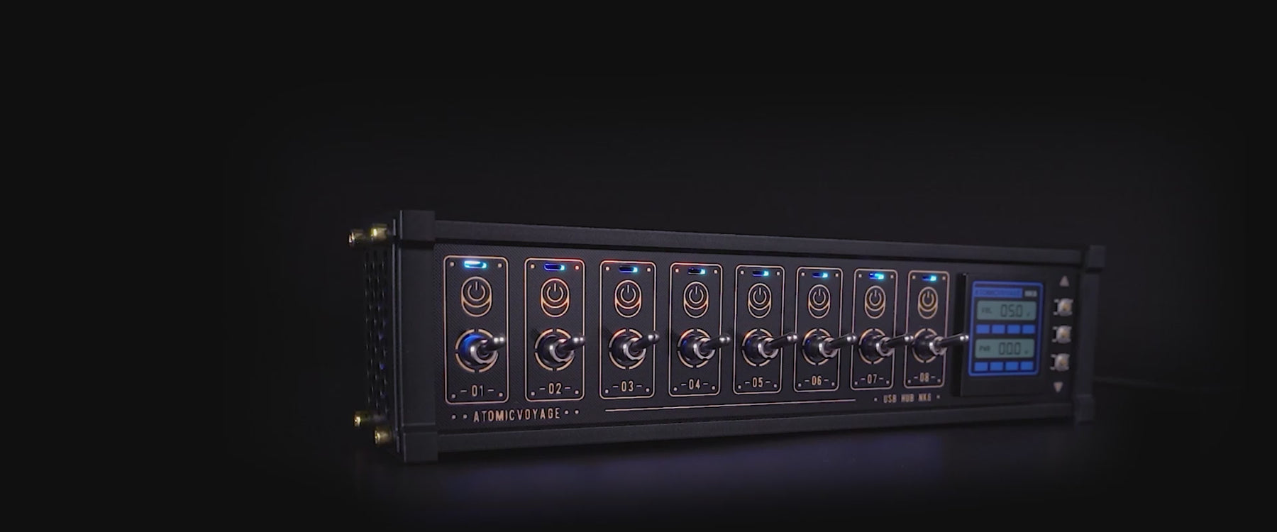 Atomic Voyage NK6 - 8-Port USB Data Hub with Individual LED Power ...